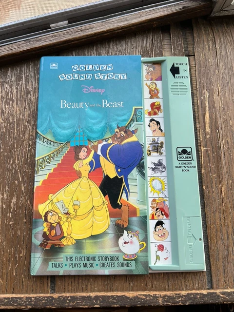 DISNEY BEAUTY AND The Beast Golden Sound Story Book Tested/No Sound ...