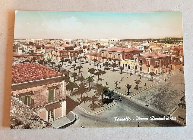 CARTOLINA POZZALLO RAGUSA piazza rimembranza formato grande 1962 EUR 15 ...