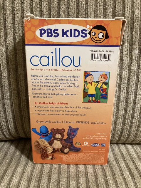 CAILLOU - DR. Caillou VHS Tape PBS Kids Tested 2002 EUR 4,68 - PicClick IT