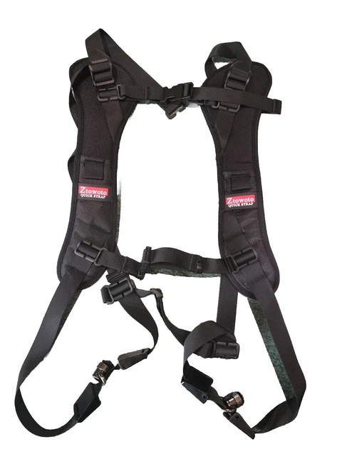 ZTOWOTO DOUBLE SHOULDER Camera Strap Harness Quick Release Adjustable ...