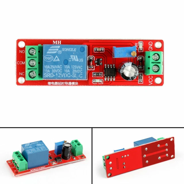 DC 12V DELAY Relay Shield NE555 Timer Switch Adjustable Module 0 to 10 ...