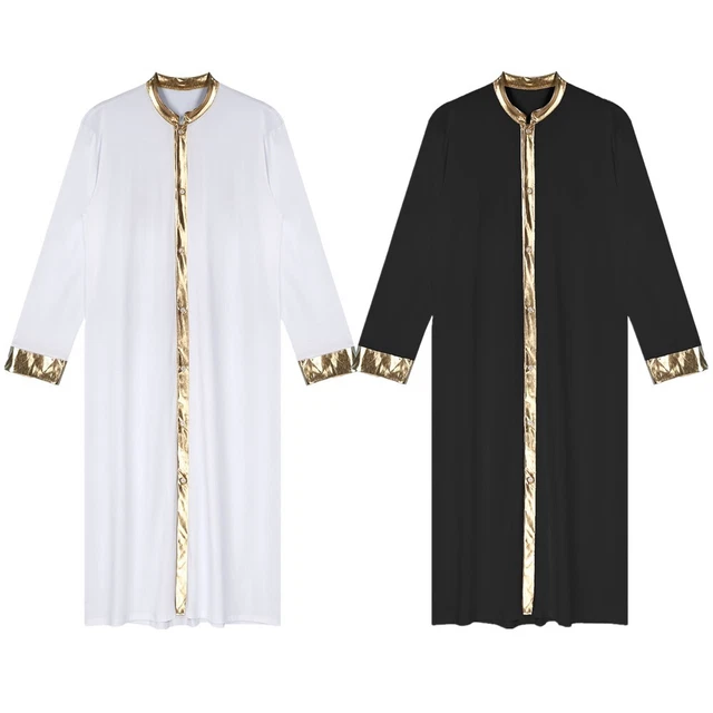MENS LITURGICAL WORSHIP Dance Robe Religious Pastor Robes Shiny ...