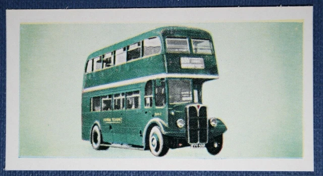 LONDON TRANSPORT EXECUTIVE Double Deck Bus Vintage 1954 Card EE25M £4. ...