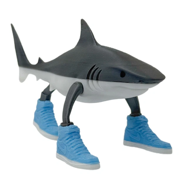 TRALALERO TRALALA 3D Print Shark Figure £8.03 - PicClick UK