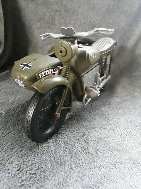 VINTAGE ORIGINAL CHERILEA Action Man German Army Motor bike - Sidecar ...