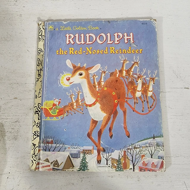 RUDOLPH THE RED Nosed Reindeer (Little Golden Book), Golden Books ...