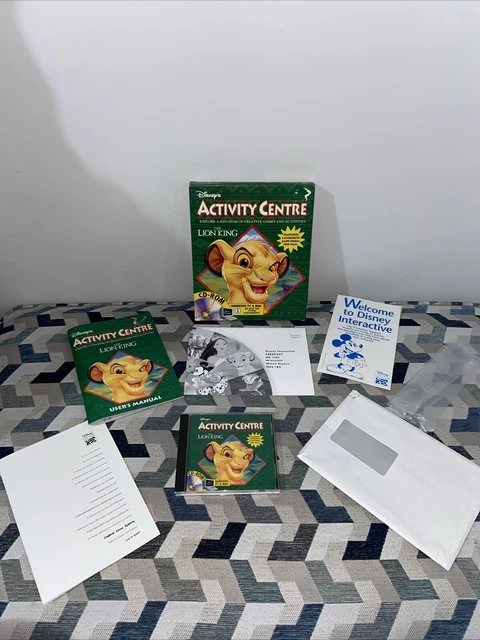 DISNEY’S THE LION King Activity Centre (windows/Mac 1995) PC Game CD ...
