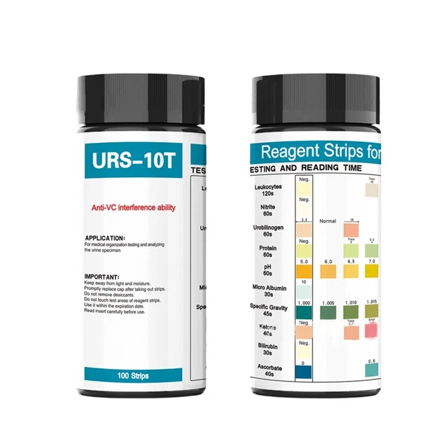 UTI URINALYSIS KIT URS 10 in 1 Urine Test Strips for Early ...