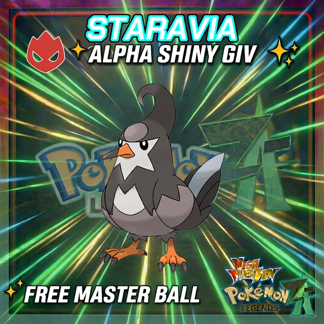 6IV SHINY STARAVIA Legends ZA MEGA DIMENSION DLC (Pokemon Legends Z-A ...