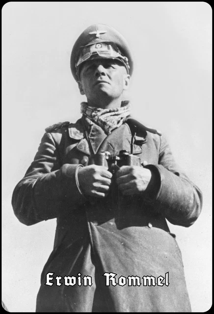 BLECHSCHILD DEUTSCHLAND FELDMARSCHALL Erwin Rommel der Wüstenfuchs ...