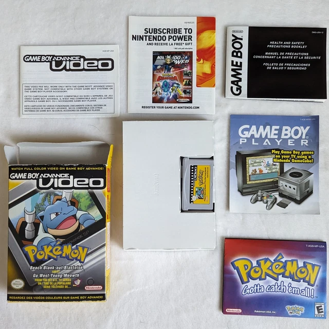 POKEMON GAME BOY Advance Video Beach Blank-Out Blastoise/Go West Young ...