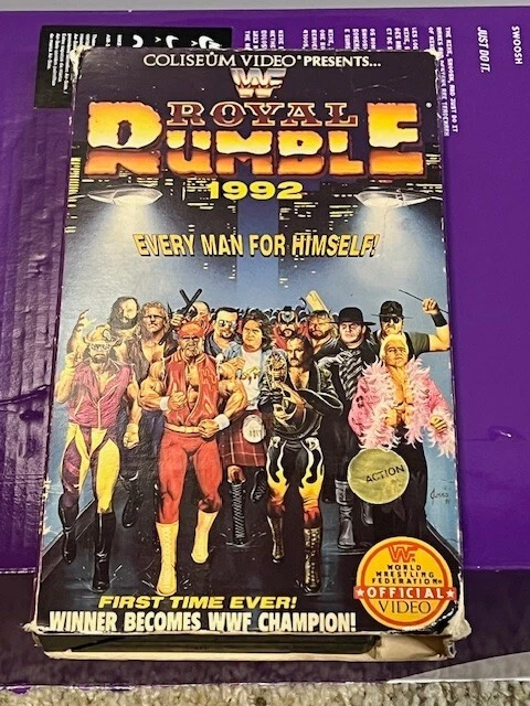 WWF ROYAL RUMBLE 1992 VHS Coliseum Video Big Box Rare OOP Wrestling ...