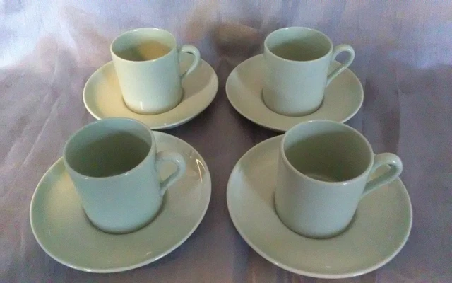 SPODE FLEMISH GREEN Copeland Espresso Cups And Saucers(Set Of Four) £12 ...