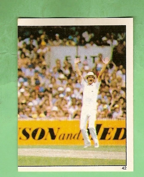 1983 SCANLENS CRICKET Sticker #42 David Hookes & Ian Botham $5.00 ...