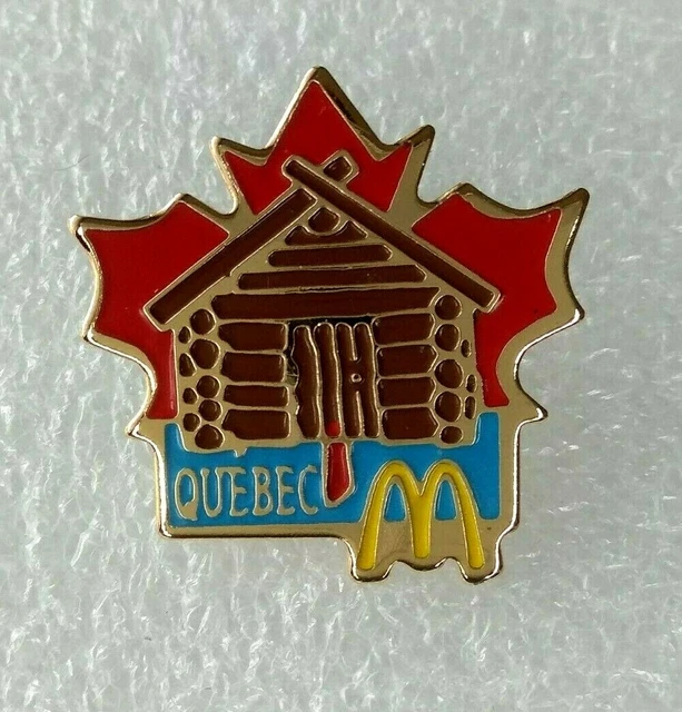 PIN'S PINS LAPEL pin Mc Donald McDonald's QUEBEC CANADA Signé Ed ARTHUS ...