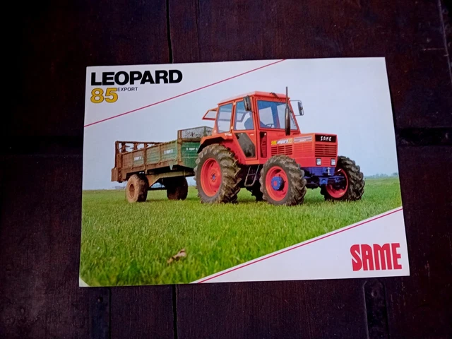 BROCHURE TRATTORE SAME CASSANI LEOPARD 85 EXPORT 1981 OLDTIMER TRACTOR SCHLEPPER EUR 28,22 ...