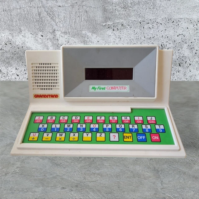 VINTAGE 80S MY First Computer By Grandstand IQ Builders Game Retro Fun ...