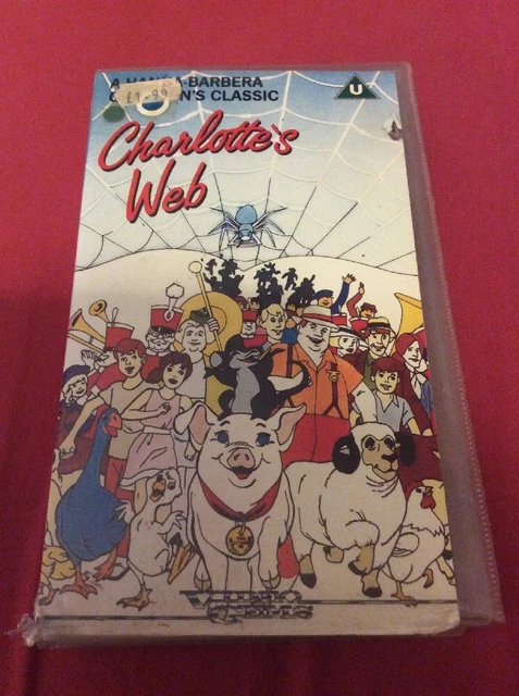 CHARLOTTE'S WEB CHILDREN'S Cartoon Film VHS Video Hanna Barbera Debbie ...