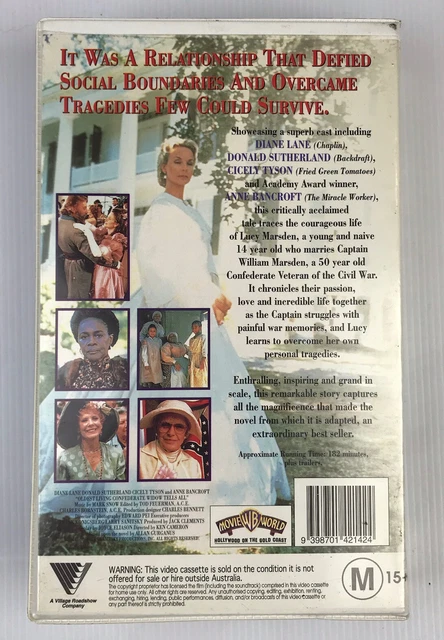 CONFEDERATE WIDOW EX-RENTAL clamshell VHS video cassette tape $80.00 ...