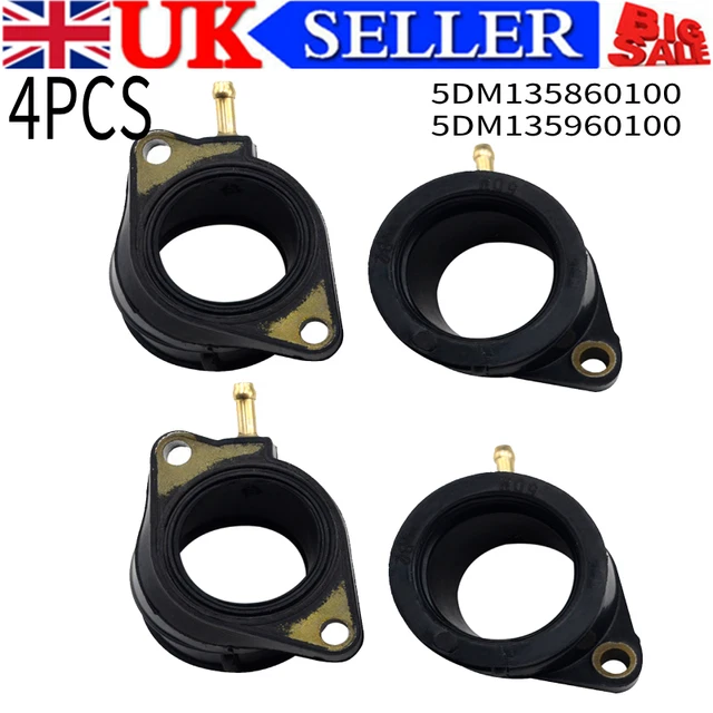 1* CARBURETOR INLET Manifold Carb Intake Rubber & O Rings For Yamaha ...