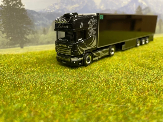 HERPA SCANIA LECHNER Trans V8 Black Edition "Marcello" mit ...