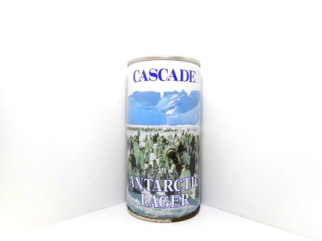 CASCADE ANTARCTIC LAGER 375ml CRIMPED STEEL EMPTY BEER CAN (108) $3.99 ...