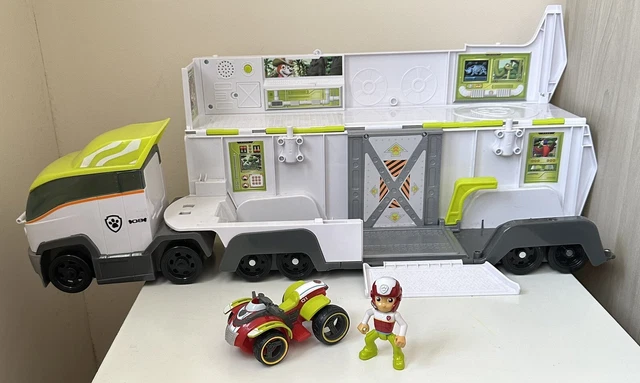 PAW PATROL JUNGLE Rescue Patroller Truck Playset With Ryder Vehicle and ...