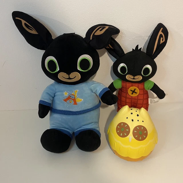 CBEEBIES TIME FOR Bed Bing Bunny Soft Toy With Owley Night Light & Bing ...