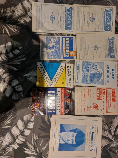 GLASGOW RANGERS RARE Programme Bundle £16.13 - PicClick UK