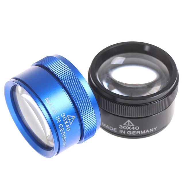 PREMIUM 30X 40MM Measuring Magnifier Magnifying Glass Lens Loop ...