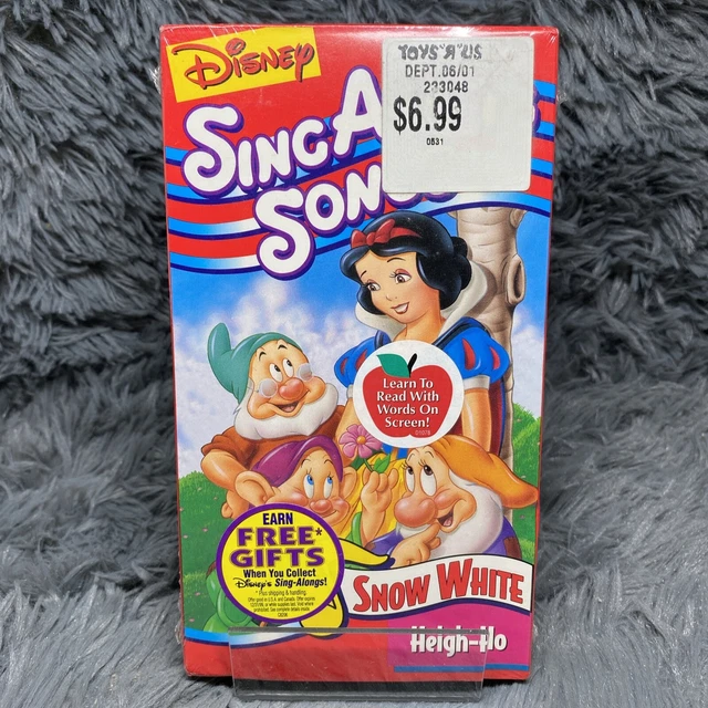 DISNEYS SING ALONG Songs Snow White: Heigh-Ho VHS Tape 1994 SEALED Rare ...