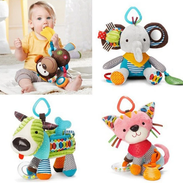 LATHE DEVELOPMENTAL Spiral Activity Plush Cot Toy Soft Stuff Baby EUR ...