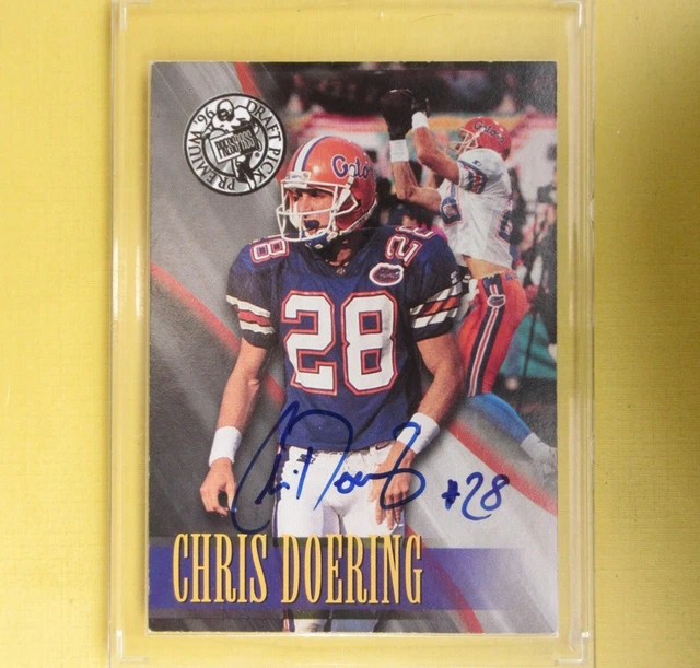 CHRIS DOERING 1996-97 ROOKIE AUTO PREMIUM DRAFT PICK #6 Jacksonville ...