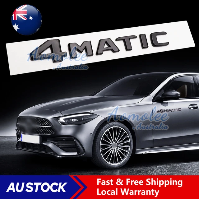 GROSS BLACK FOR Mercedes Benz 4MATIC Letters Rear Trunk Emblem Badge ...