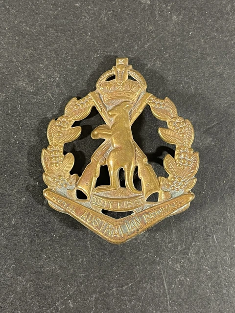 WW2 AUSTRALIAN ARMY Royal Australian Regiment RAR Cap Badge £30.00 ...