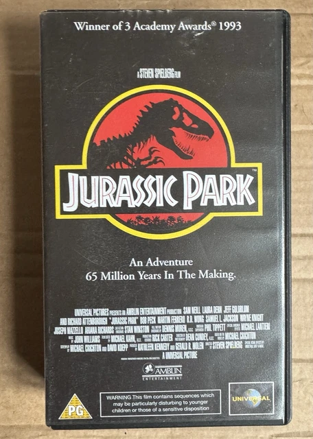 JURASSIC PARK VHS Video Tape (PG) Universal 1993 Vintage Original £4.93 ...