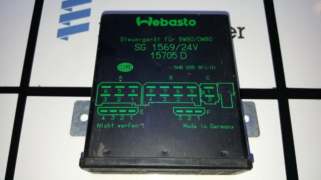 WEBASTO DW80 / BW80 24V DC ECU Control Box / Brain £155.64 - PicClick UK