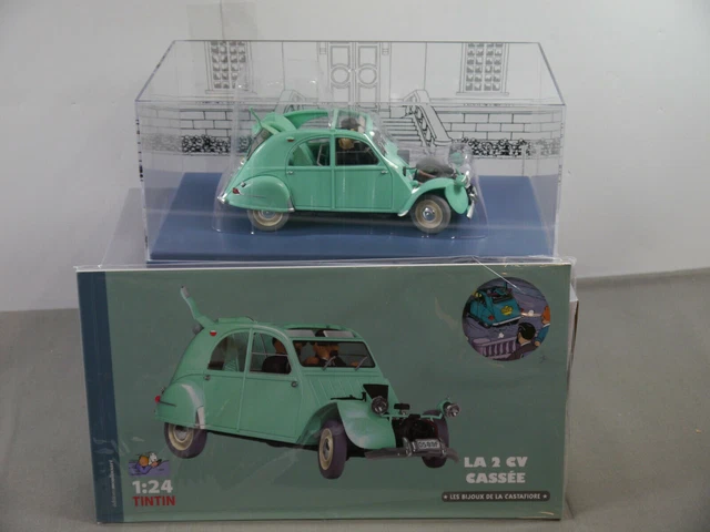 TIM & STRUPPI Tintin 2CA Crashes Citroen Modèle 29911 Moulinsart 1/24 ...
