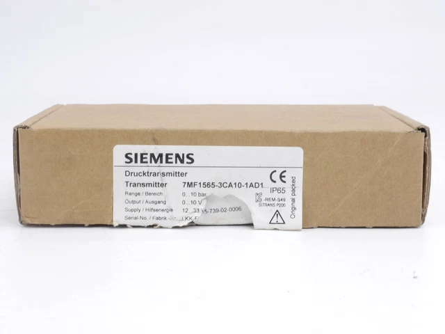SIEMENS 7MF1565-3CA10-1AD1 MESSUMFORMER Sitrans P200 EUR 119,00 ...