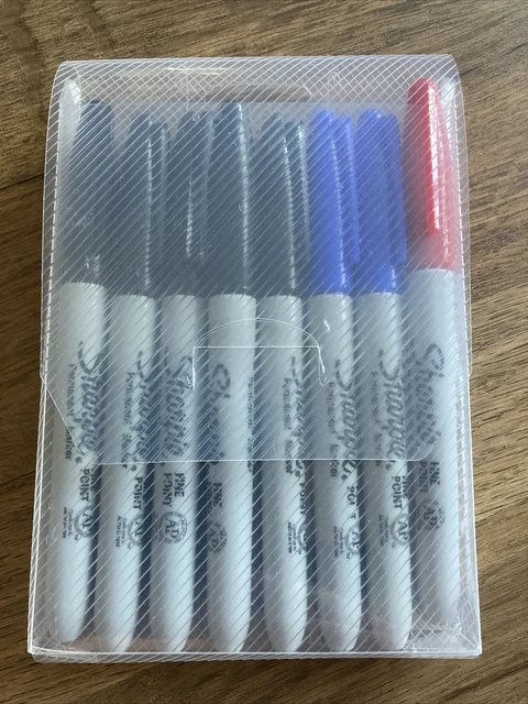 SHARPIE ORIGINAL FINE Point ASSORTED Permanent Markers,8 PENS+PEN ...