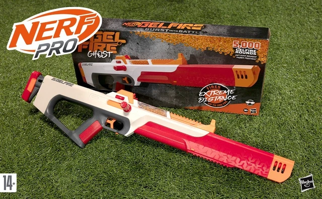 NERF PRO GELFIRE Ghost Bolt Action Blaster, 5000 Gel Ammo Included, 200 ...