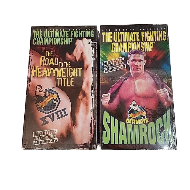 THE ULTIMATE FIGHTING Championship VHS 2 Pack Ultimate Shamrock Road To ...