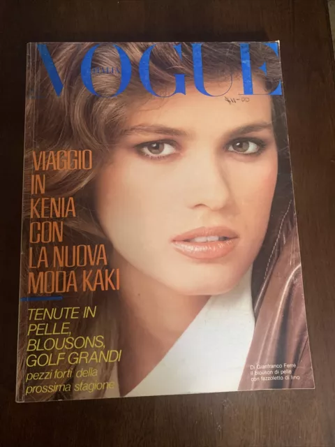 Vogue Italia Magazine February 1981 Gia Carangi Cover Lauren Hutton