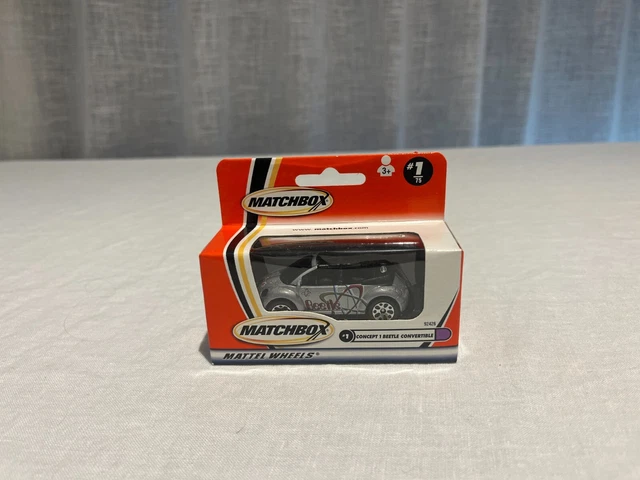 MATCHBOX: VW CONCEPT 1 Beetle Convertible - Silver - MB 1. 2001. NISB ...