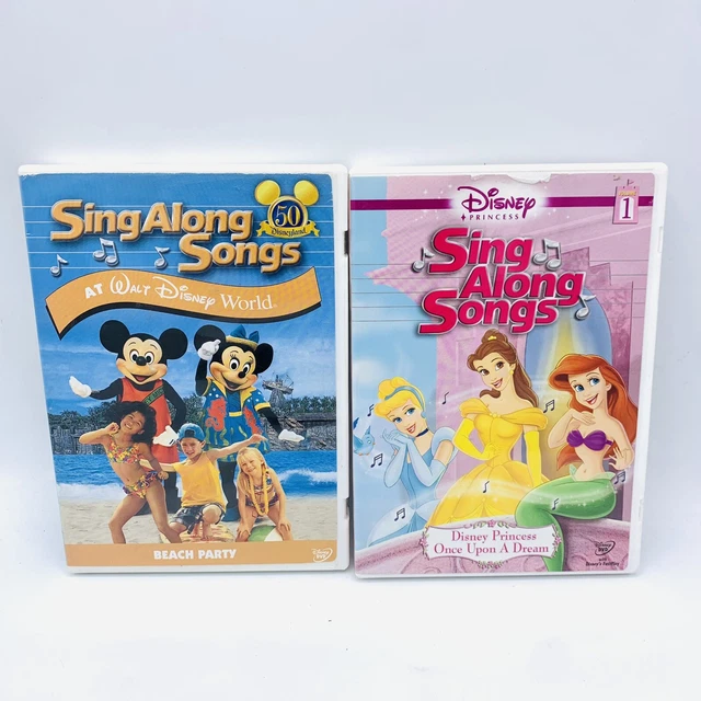 DISNEY SING ALONG Songs DVD Lot Of (7) Christmas Princess Lion King ...