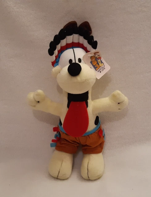 GARFIELD ODIE DOG Native American Indian Chief, Plush TV Toy 12” Gosh ...