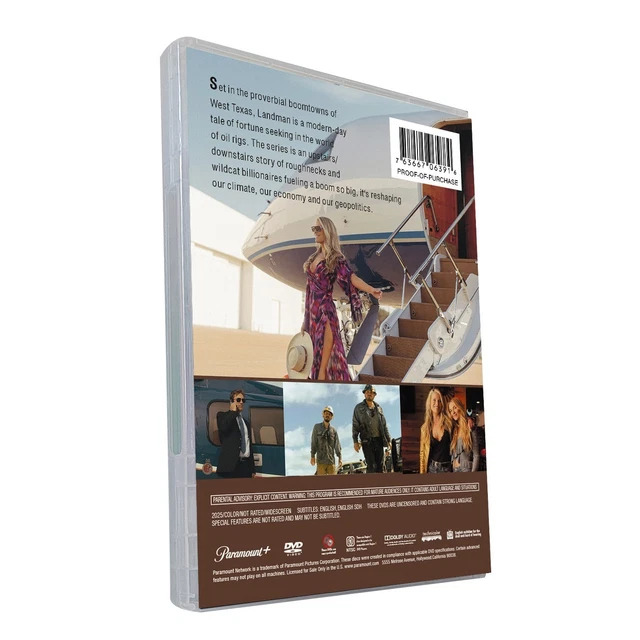 LANDMAN ：THE COMPLETE Seasons 1 (DVD, 2024, 2-Disc Set ) Season ONE New ...