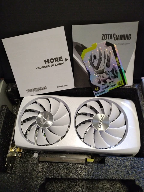 ZOTAC GEFORCE RTX 4060 8GB Twin Edge OC White Edition, ZT-D40600Q-10M ...