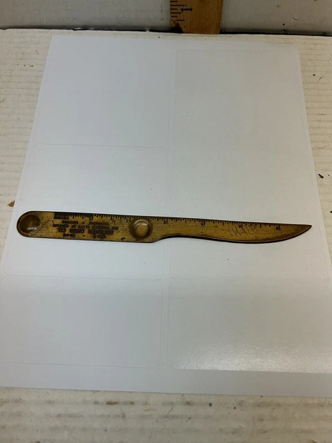 VINTAGE BODECKER DRUG Co. Richmond Va. Letter Opener Ruler $35.00 ...