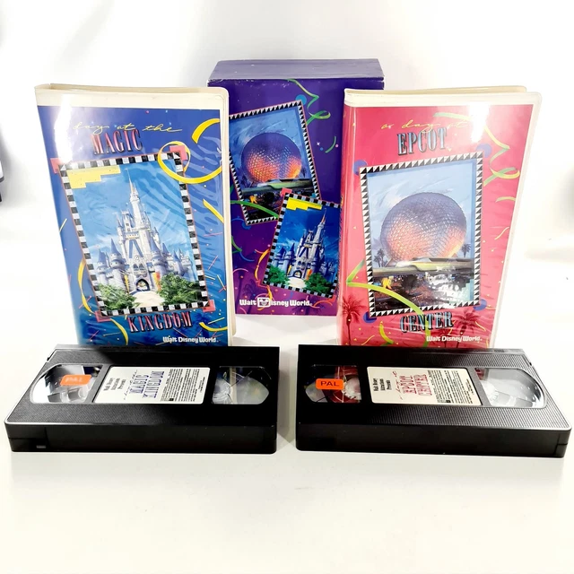 WALT DISNEY WORLD 2 Pack Park Video VHS Box Set Magic Kingdom Epcot ...